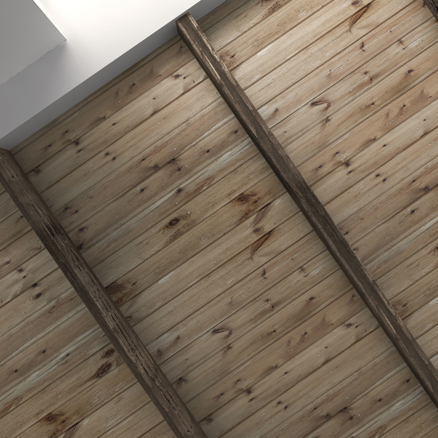 Texture Wooden ceiling with beams 1 VR / AR / low-poly | CGTrader