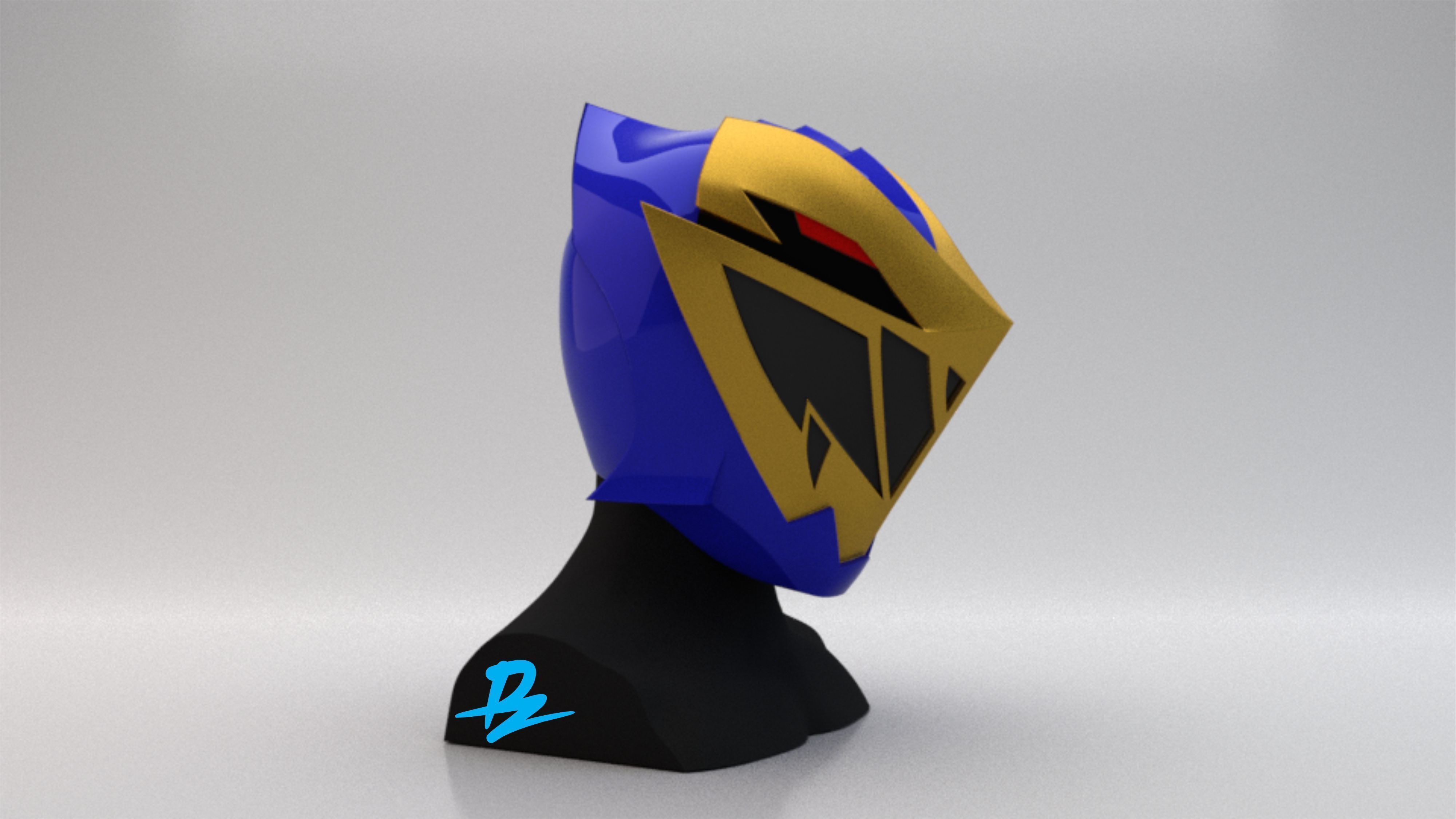 Mask kishiryu sentai Ryusoulger Gold 3D model 3D printable | CGTrader