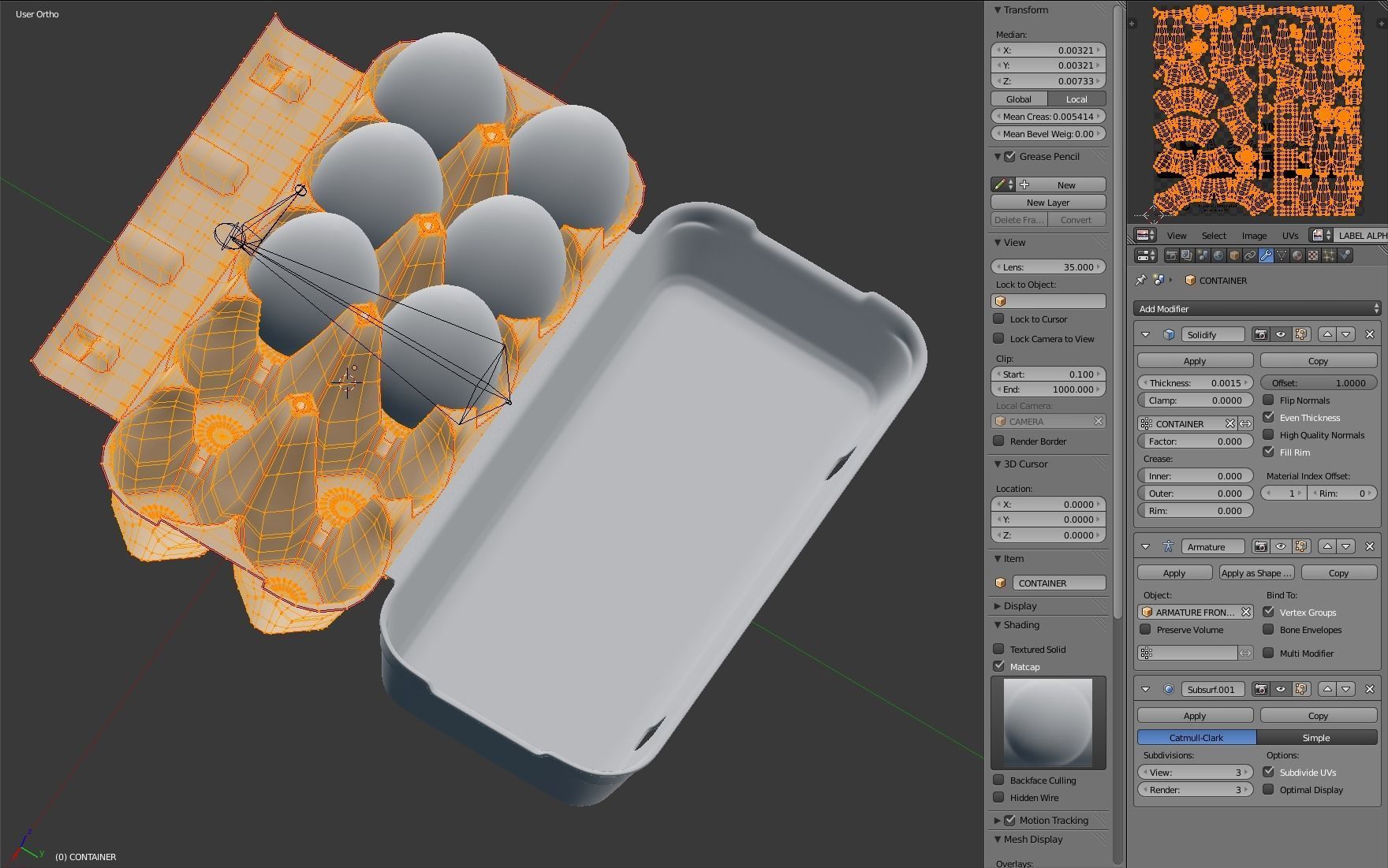 Rigged Egg Box 3D model rigged | CGTrader