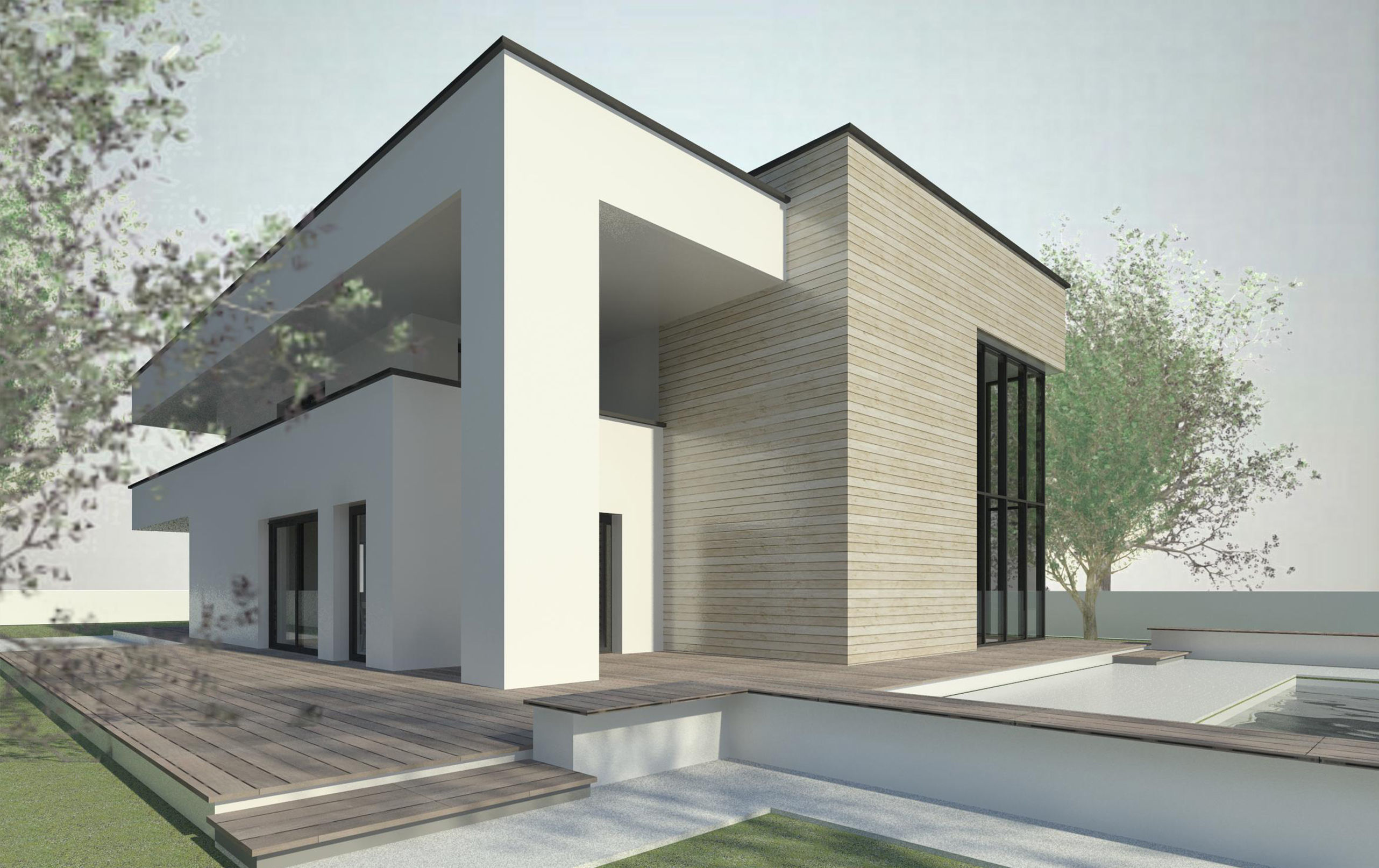 Modern House 3 - Revit 3D 3D model | CGTrader