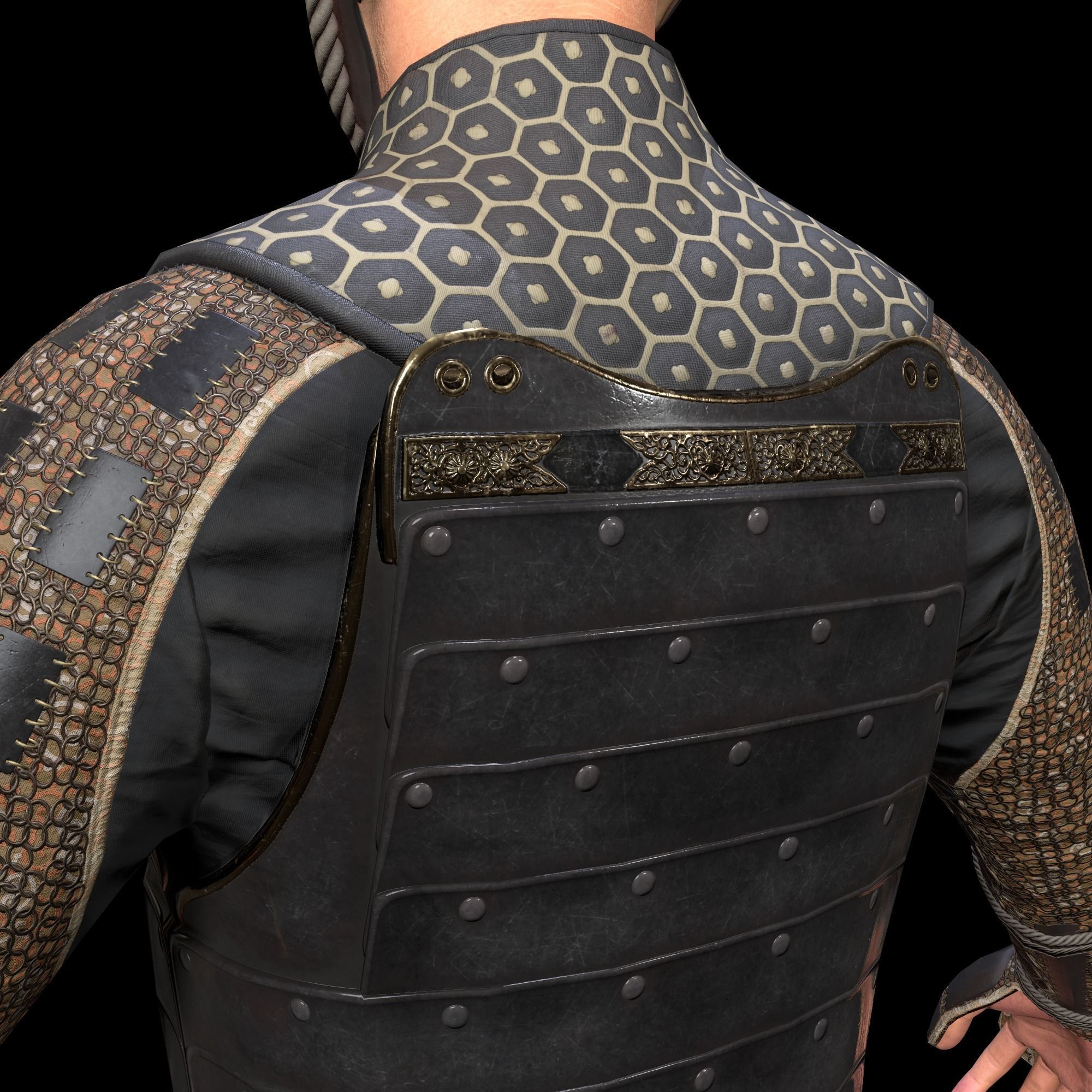 3D model Samurai Character PBR Game ready VR / AR / low-poly | CGTrader