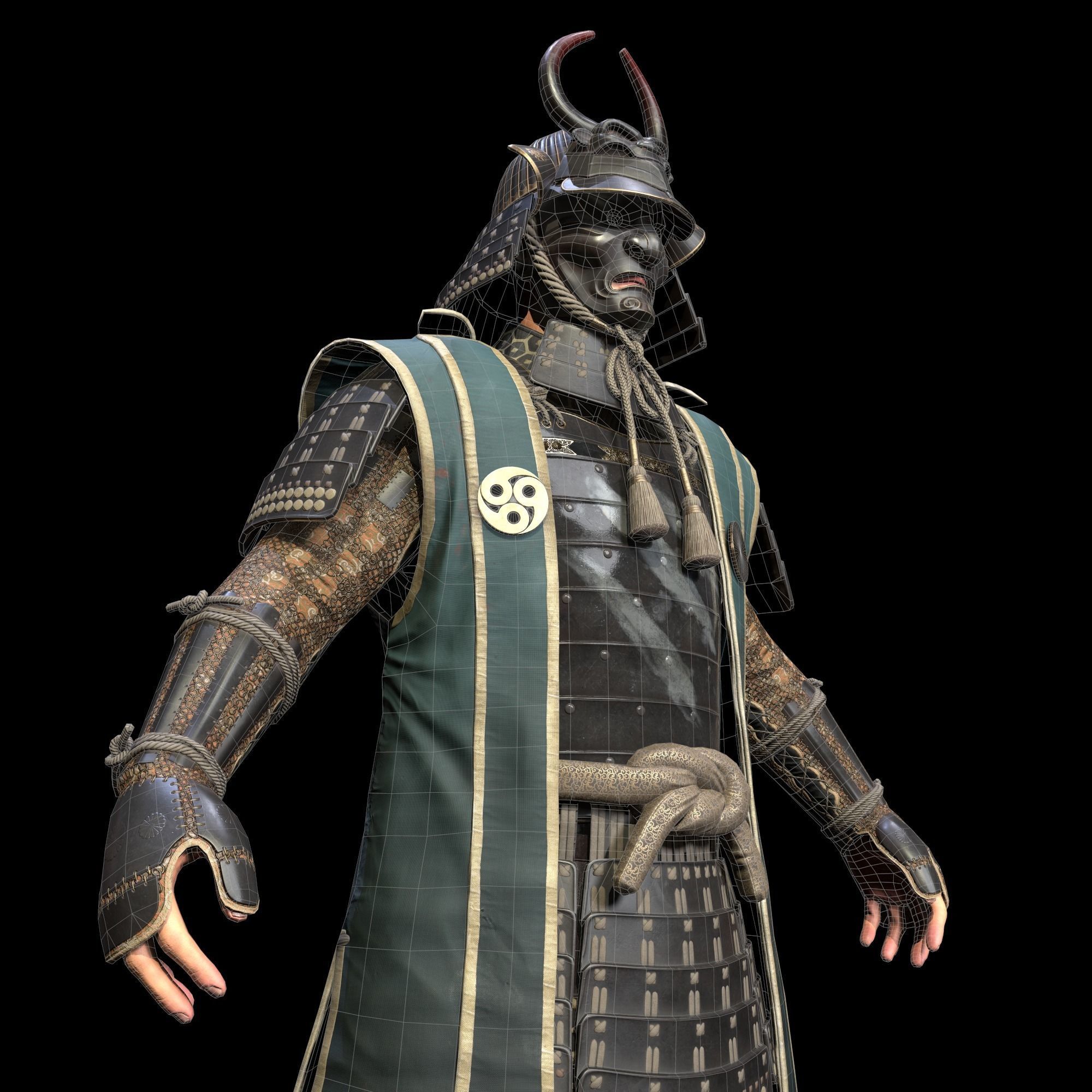 3D model Samurai Character PBR Game ready VR / AR / low-poly | CGTrader