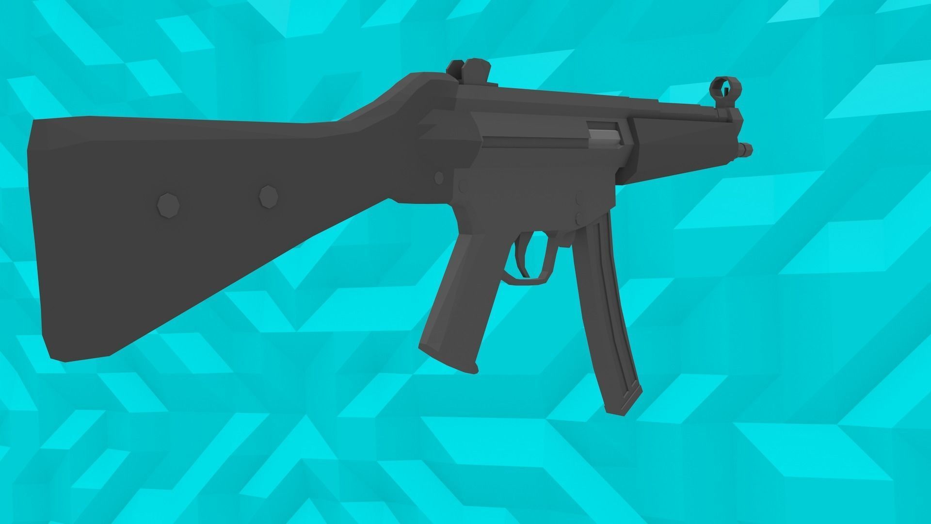 3D model Low-Poly MP5 SMG VR / AR / low-poly | CGTrader