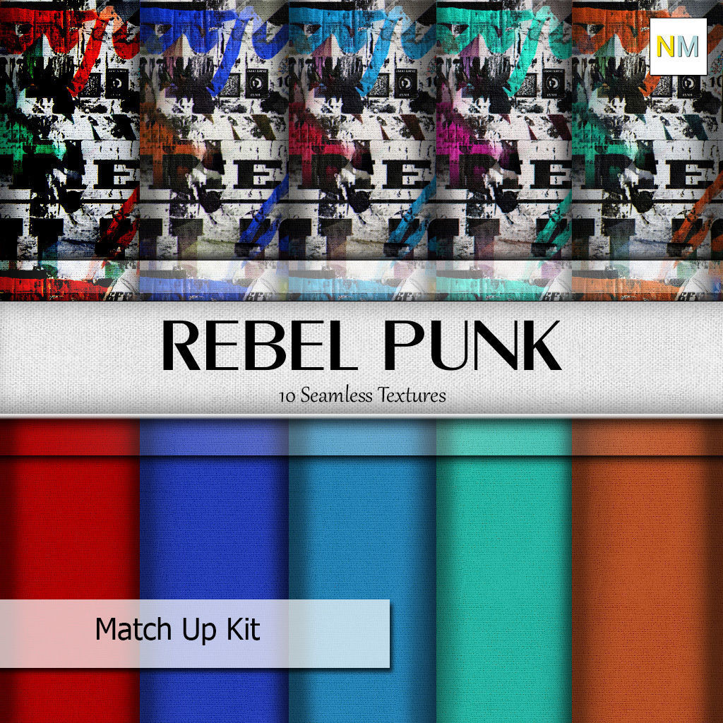 Rebel Punk Seamless Textures Set 3D | CGTrader