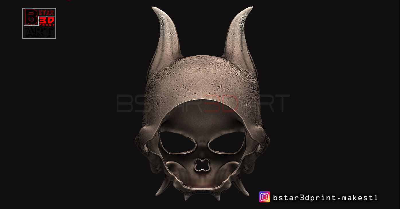 Oni Skull Mask - Hannya Mask-Devil Mask For cosplay 3D model 3D ...