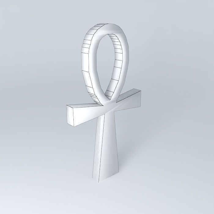 Ankh - Egyptian religious symbol free 3D model | CGTrader