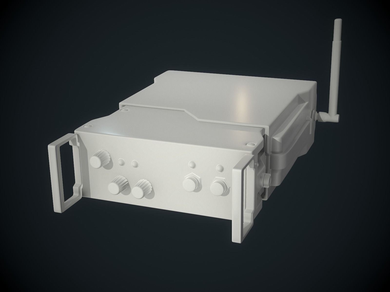3D model Sci-fi Transmitter Communication Device PBR VR / AR / low-poly ...