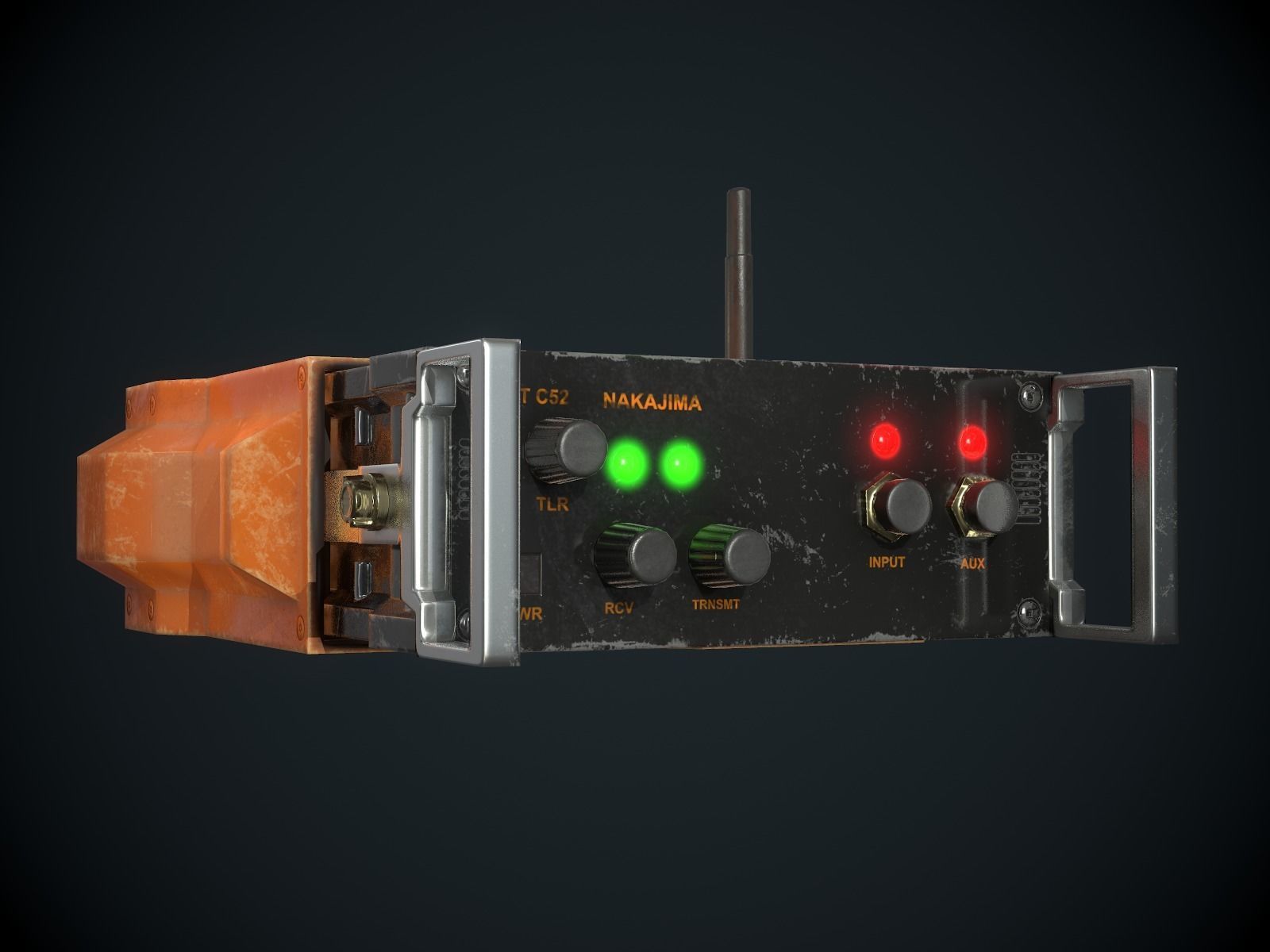 3D model Sci-fi Transmitter Communication Device PBR VR / AR / low-poly ...