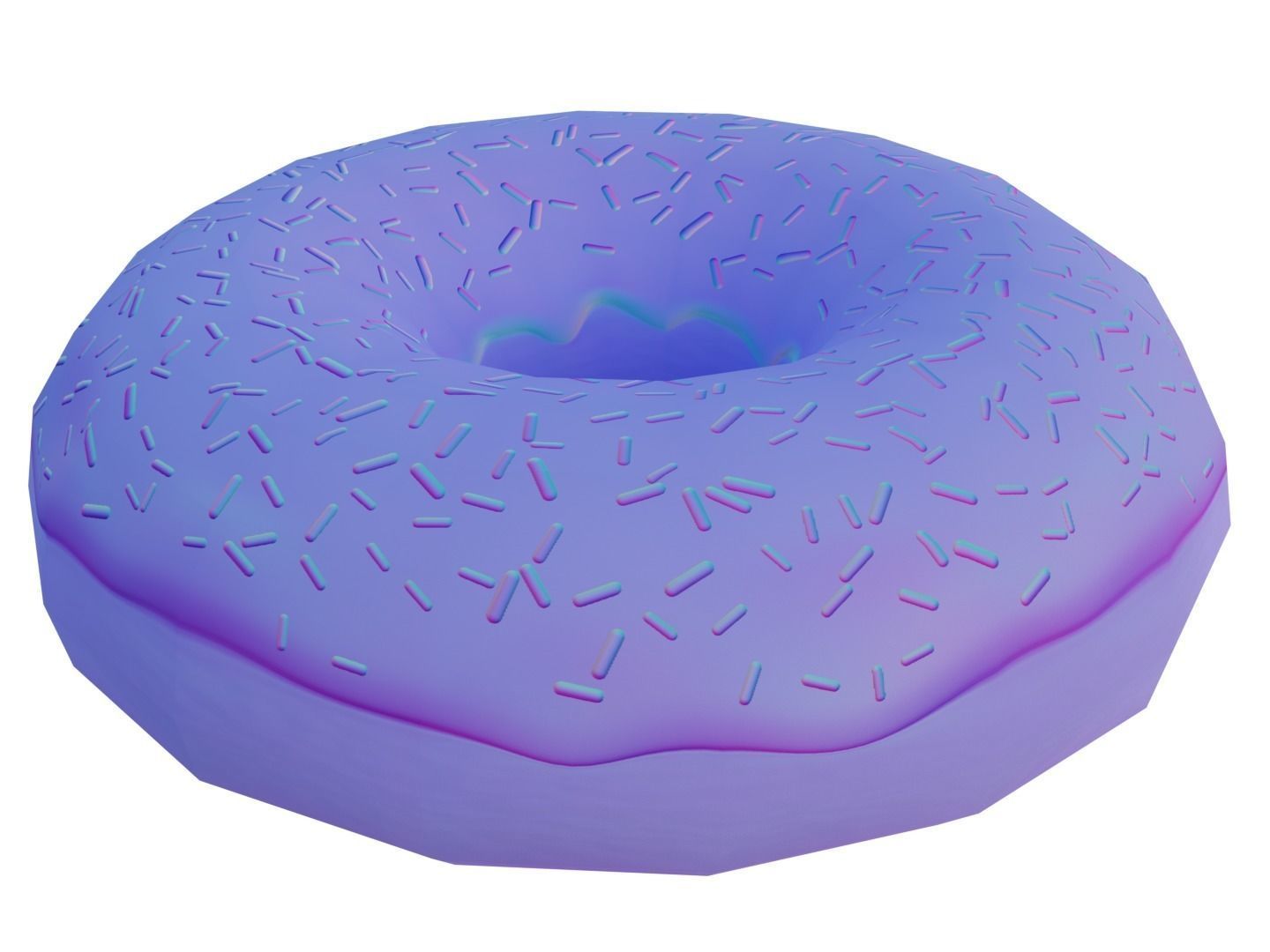 Low-Poly Donut free VR / AR / low-poly 3D model | CGTrader