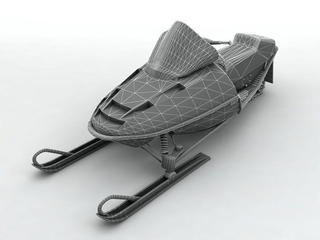 2002 Polaris 500 XC SP Snowmobile 3D model | CGTrader