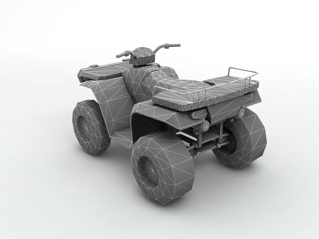 3D model 2007 Polaris Sportsman 800 ATV VR / AR / low-poly | CGTrader