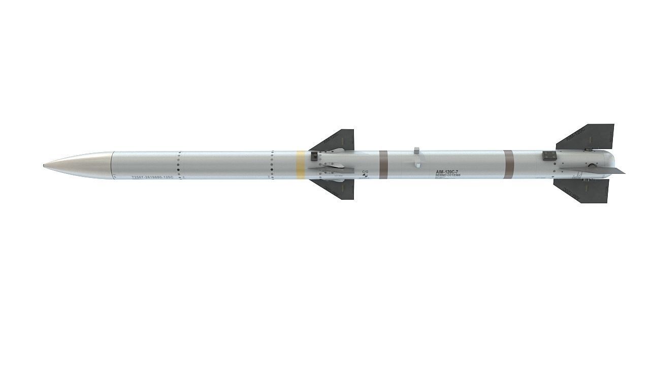 AIM 120C-7 AMRAAM 3D model | CGTrader