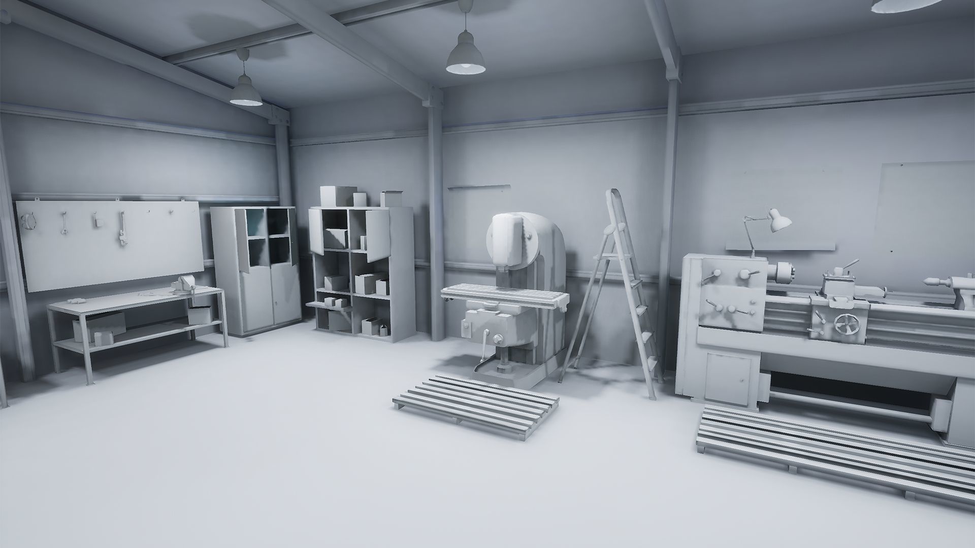 3D model Workshop VR / AR / low-poly | CGTrader