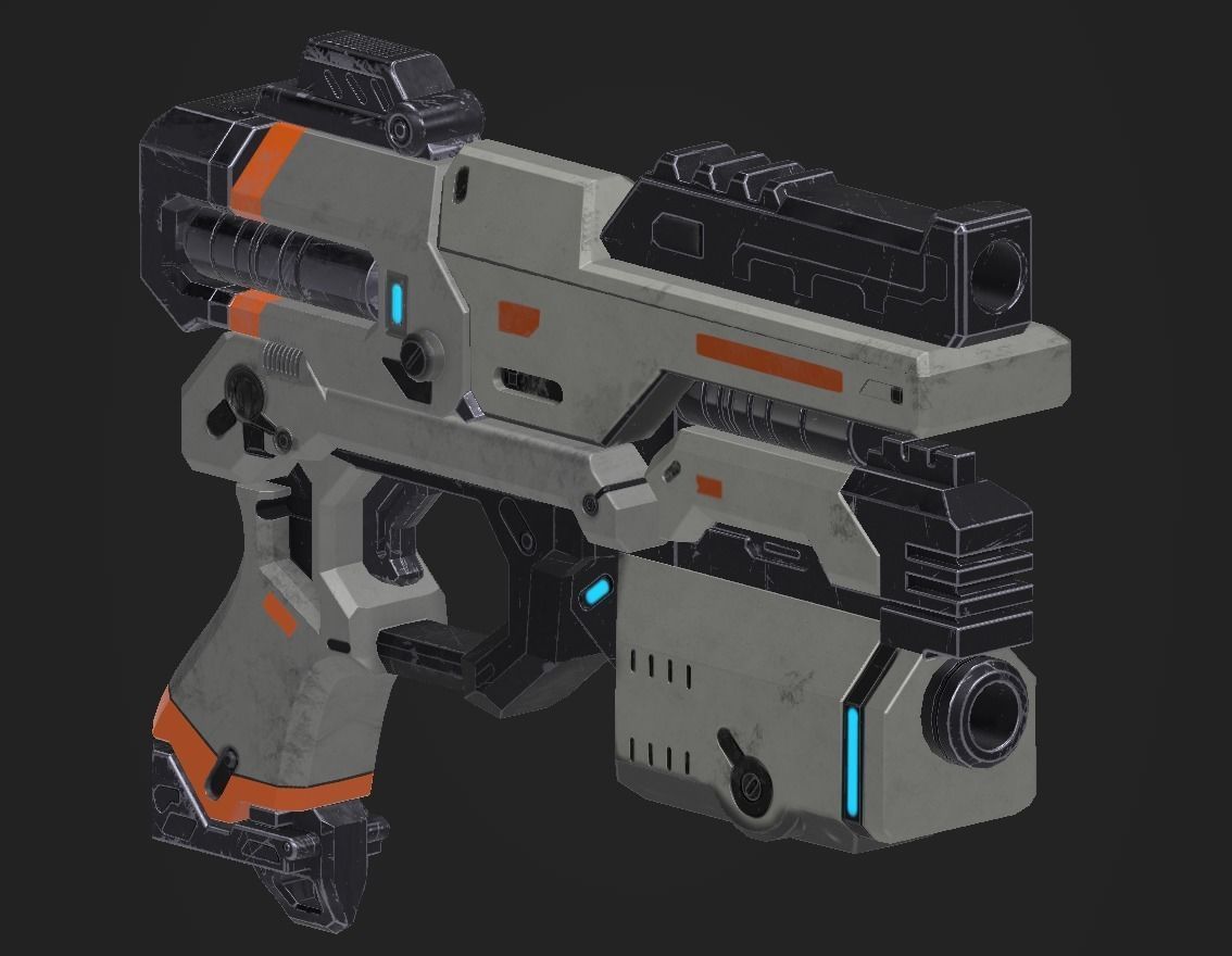 3D model Trion gun VR / AR / low-poly | CGTrader