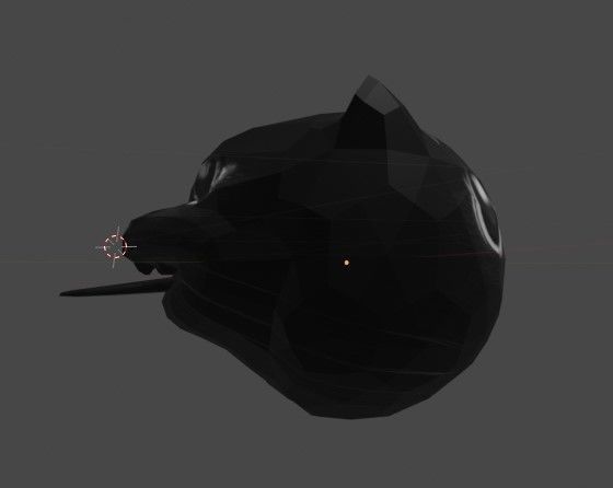 Robocat cat head with eyes free 3D model | CGTrader