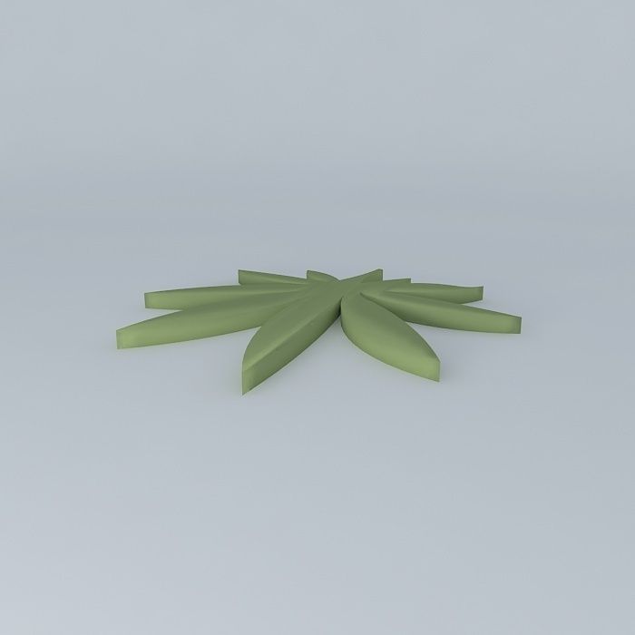 marijuana hemp free 3D model | CGTrader