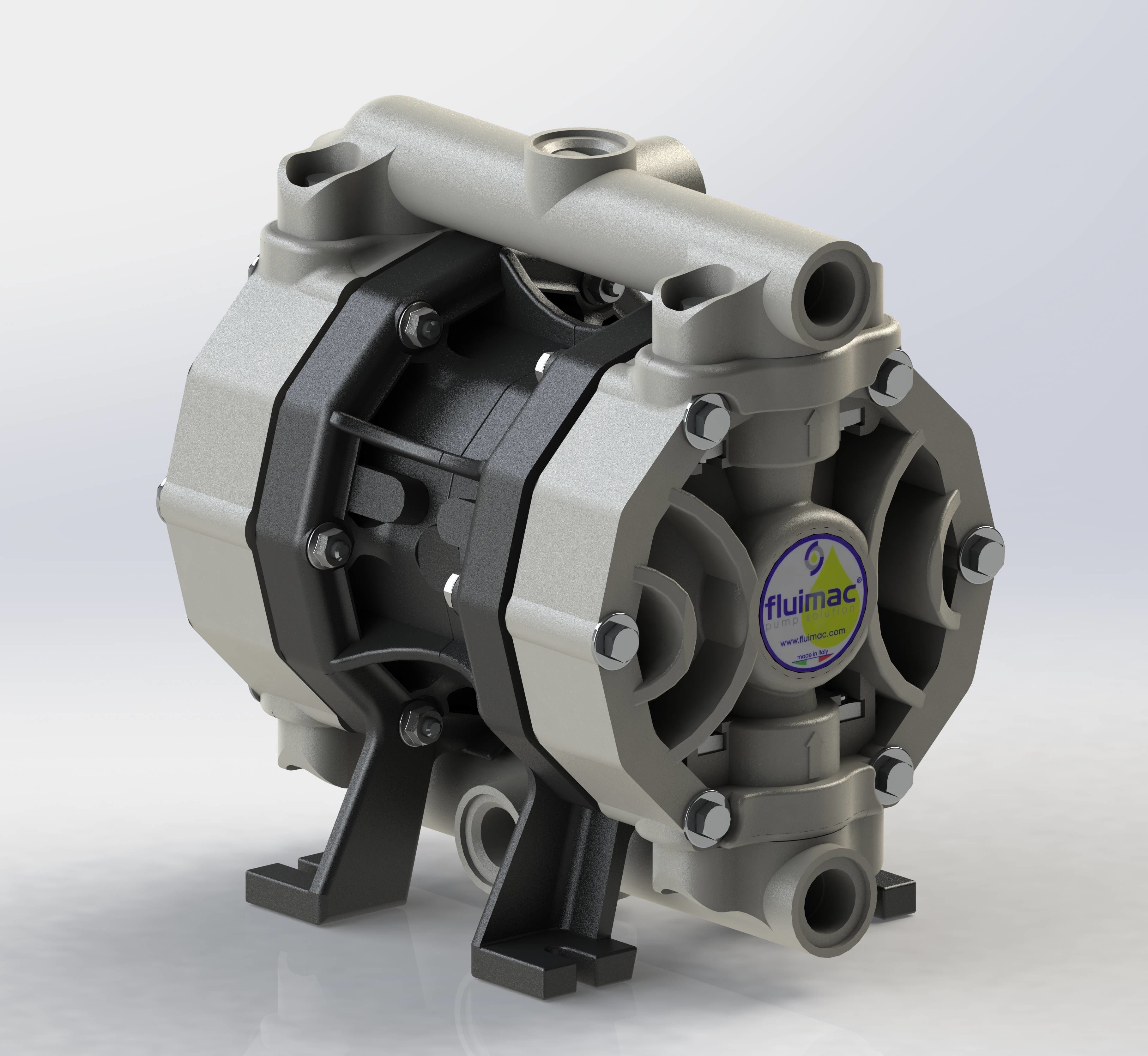 BOMBA A DIAFRAGMA FLUIMAC P0050P-HTTPT1-AB DIAPHRAGM PUMP 3D model ...