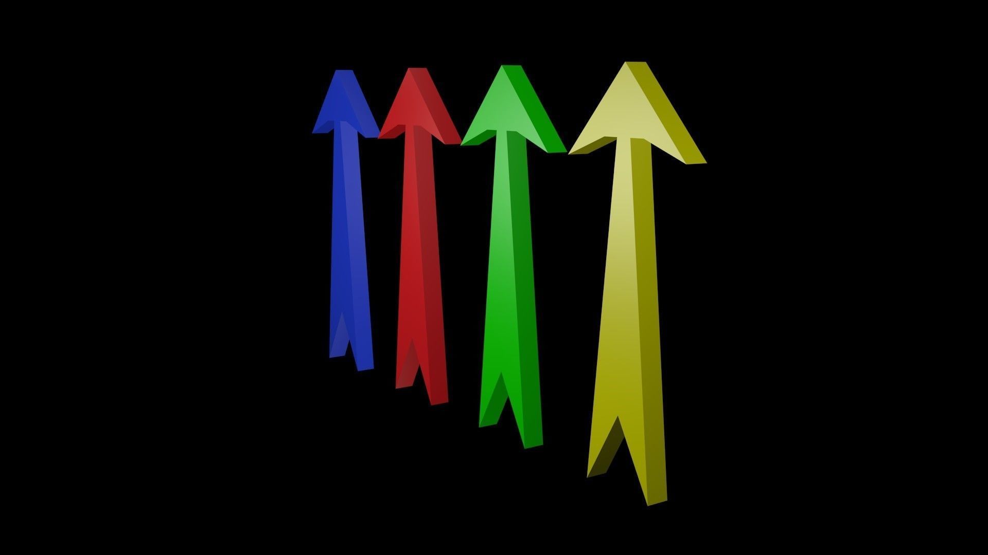 3D model Low poly arrow 36 VR / AR / low-poly | CGTrader