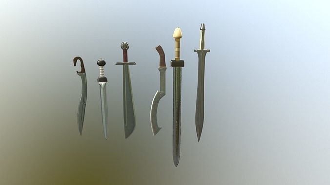 3D model Ancient sword pack VR / AR / low-poly | CGTrader