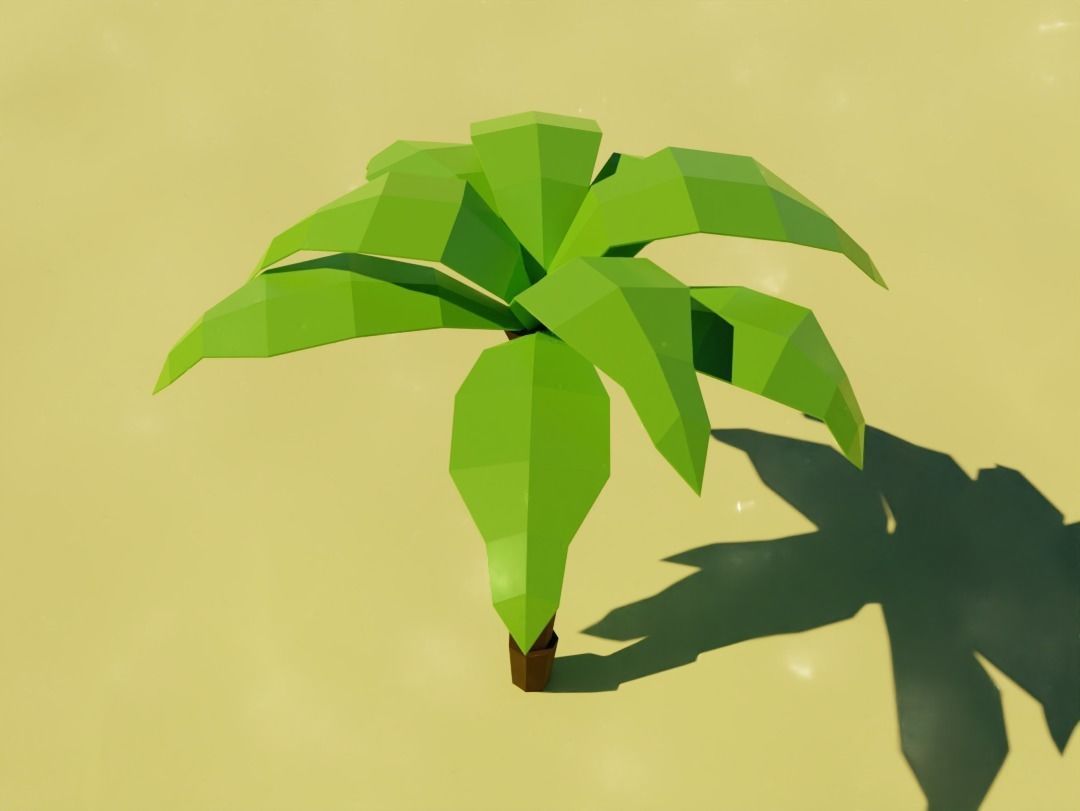 Low Poly Palm Tree free VR / AR / low-poly 3D model | CGTrader