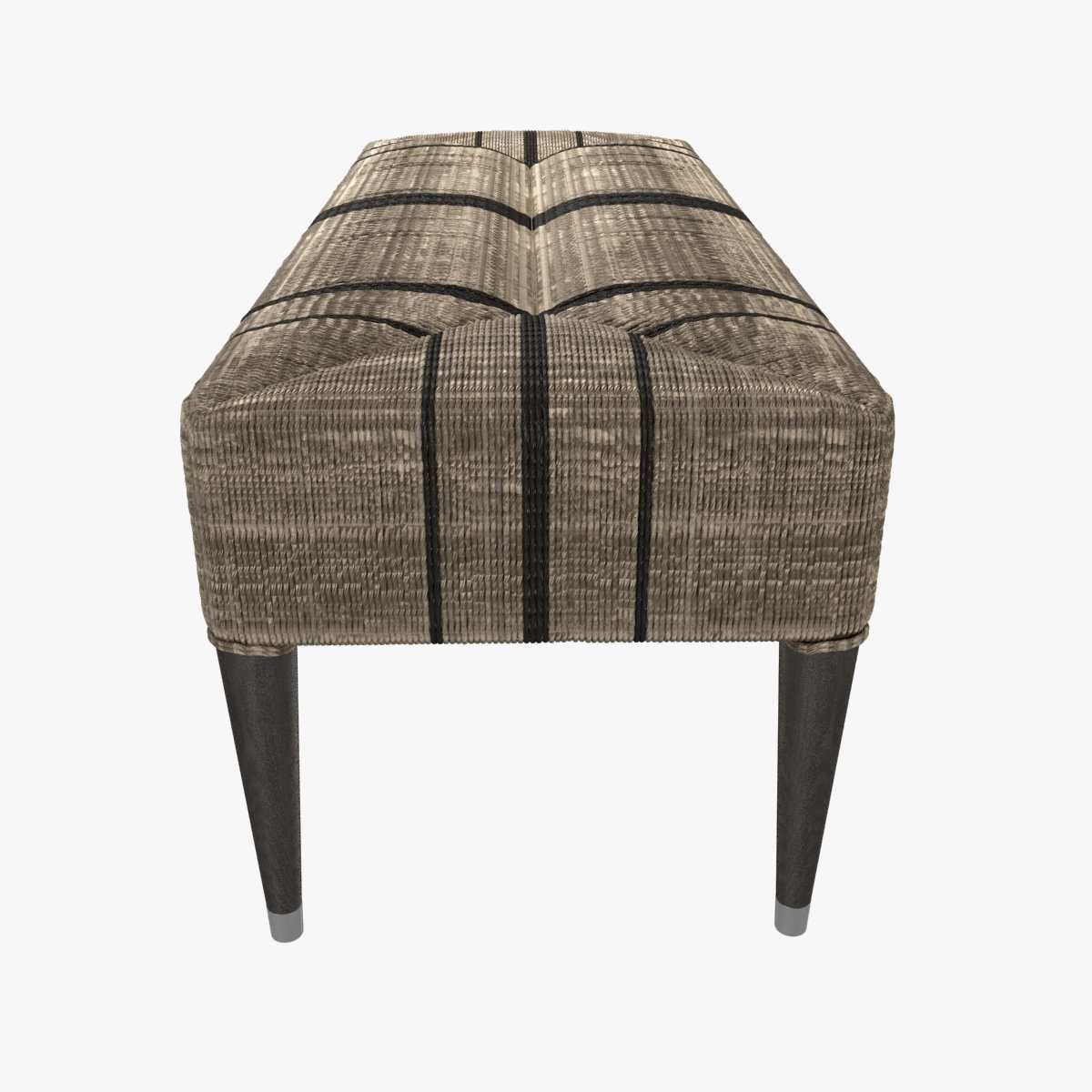 Palecek Fritz Rope Bench 3d model 3D model | CGTrader