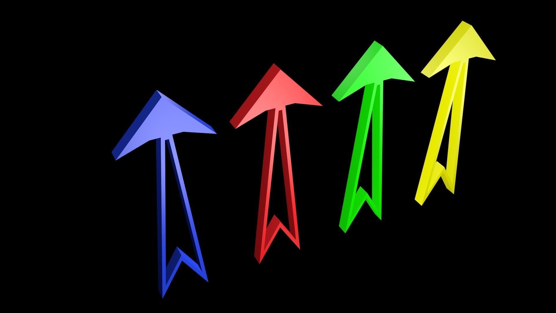 3D model Low poly arrow 39 VR / AR / low-poly | CGTrader