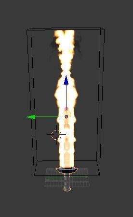 Magic fire sword 3D model animated | CGTrader