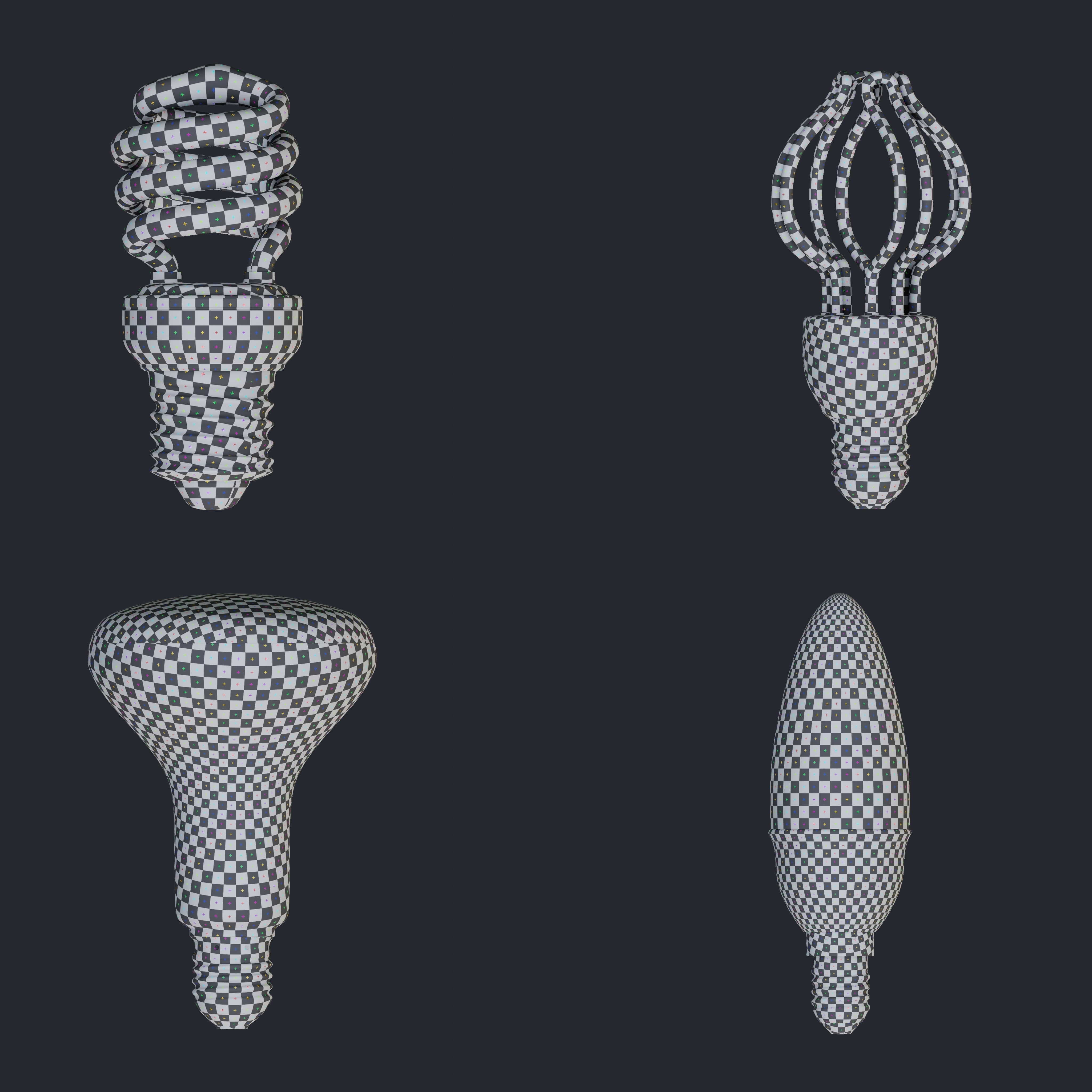 3D model Light bulbs collection VR / AR / low-poly | CGTrader