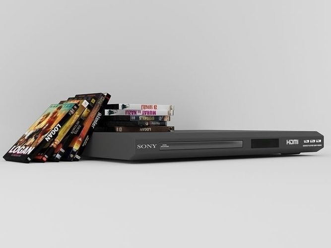 DVD Player and DVD Cover 3D model | CGTrader