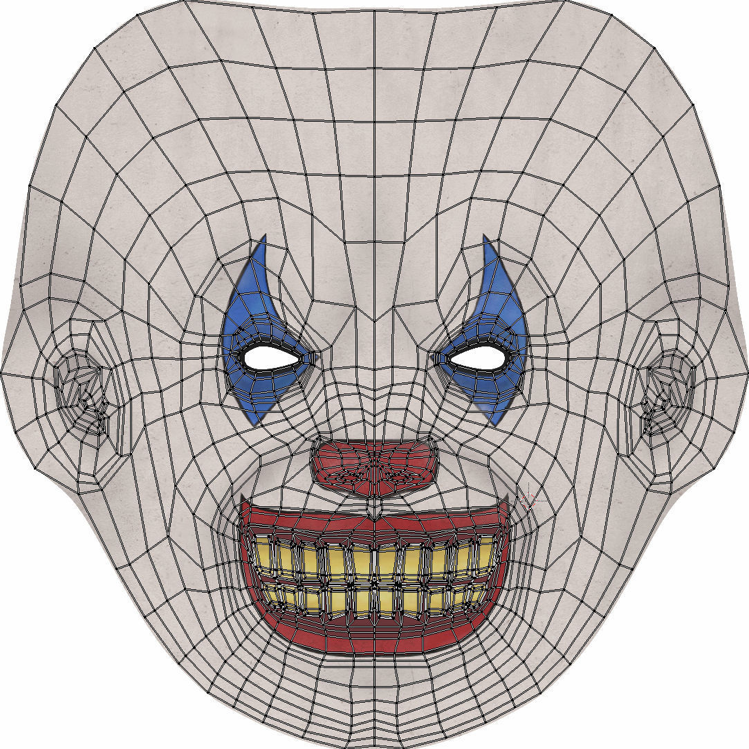 3D model Clown Mask VR / AR / low-poly | CGTrader