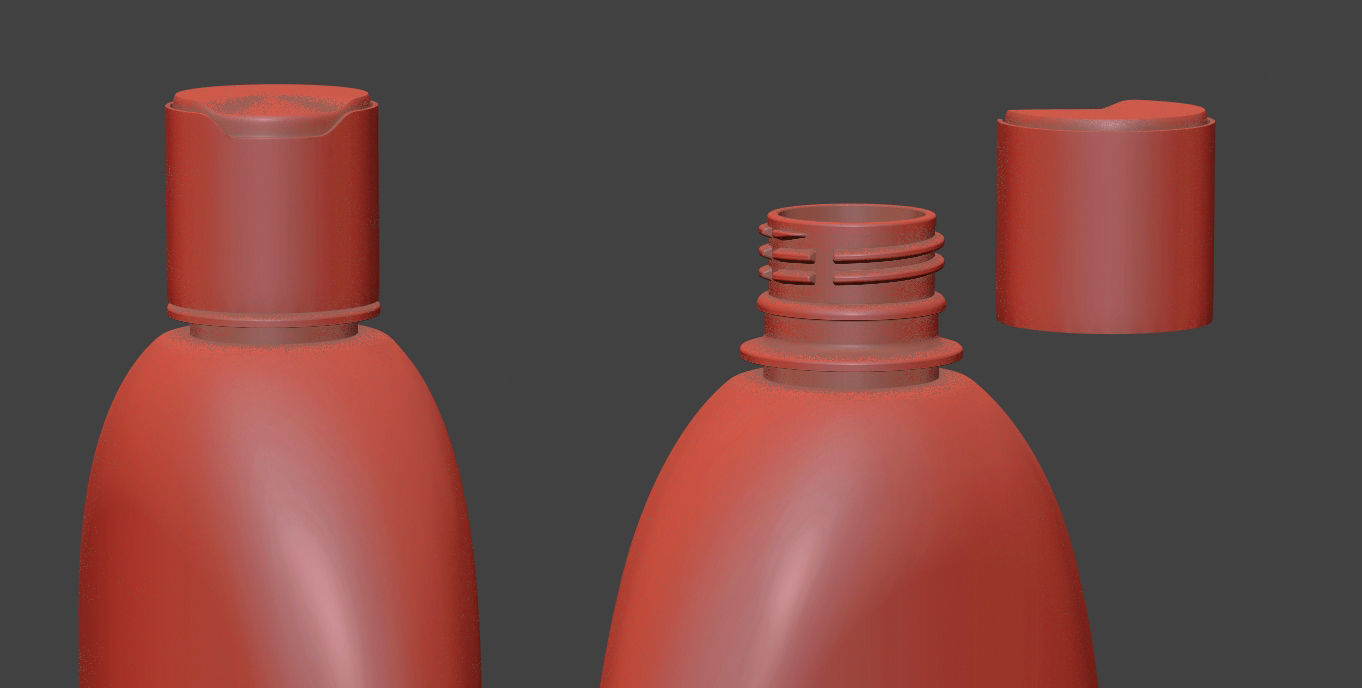Shampoo bottle 3D model | CGTrader