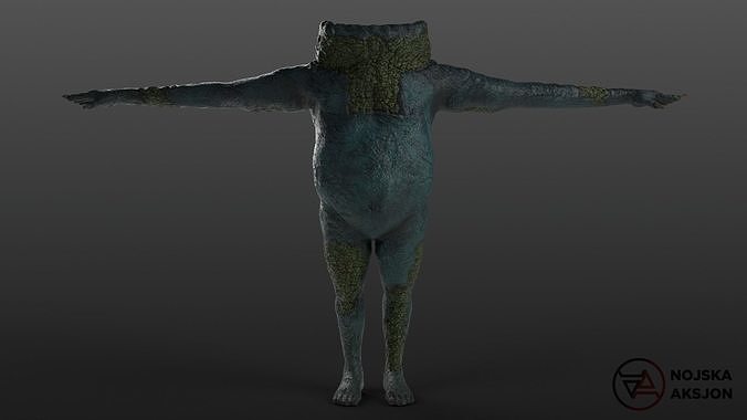 3D model Clawed Frogman VR / AR / low-poly | CGTrader