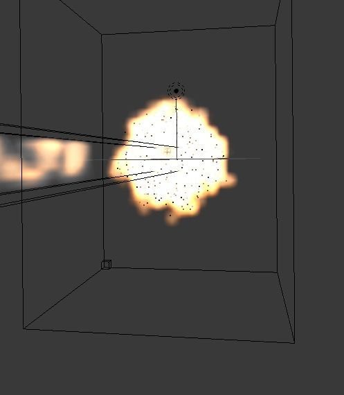 Fire-beam with exposion 3D model animated | CGTrader