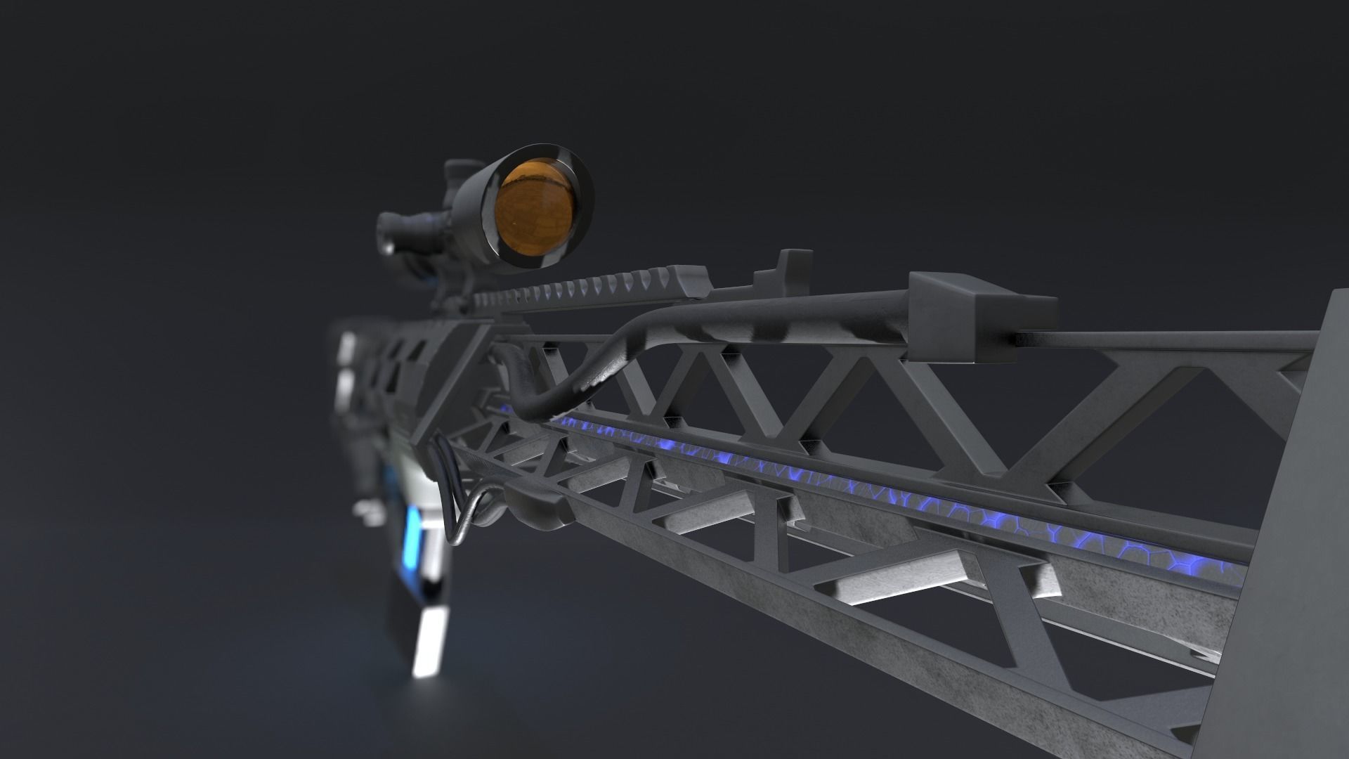 Gauss Rifle 3D model | CGTrader
