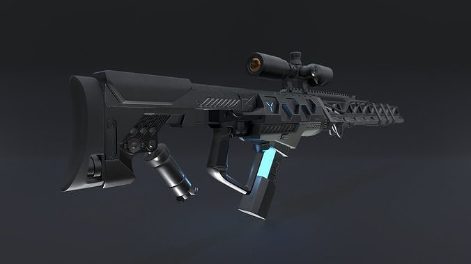 Gauss Rifle 3D model | CGTrader