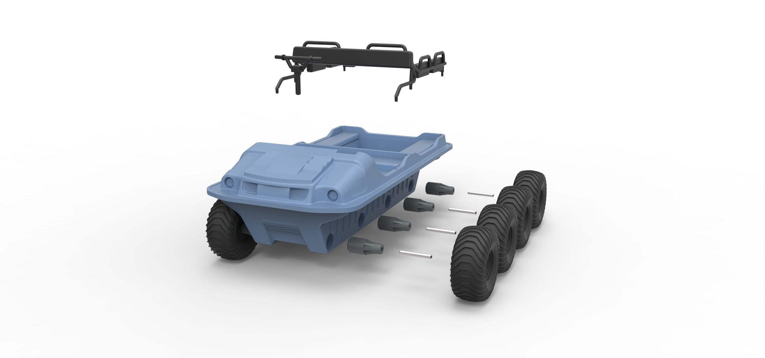Diecast Argo 750 HD 8x8 Scale 1 to 18 3D model 3D printable | CGTrader