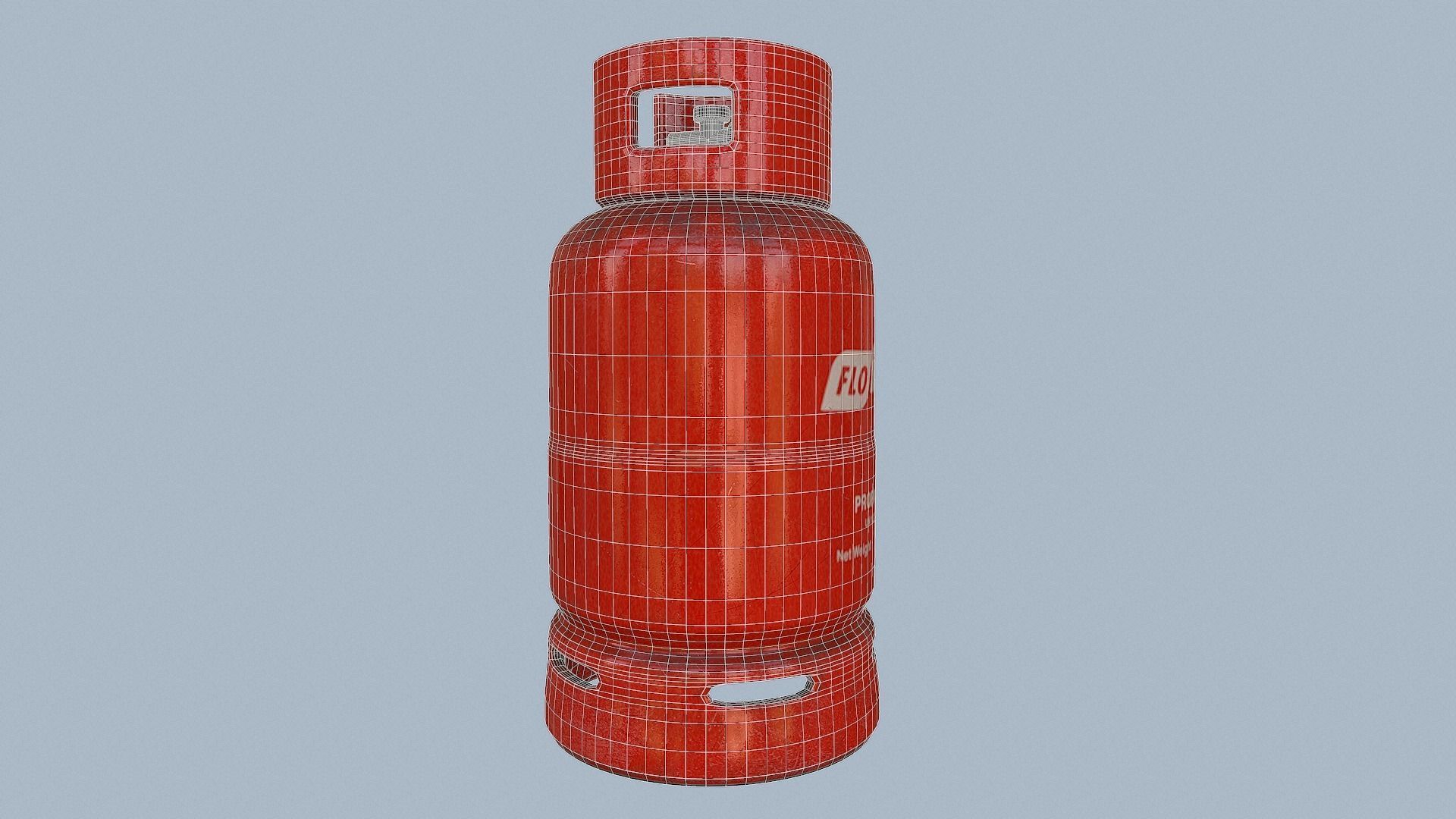 3D model Gas Cylinder Red VR / AR / low-poly | CGTrader