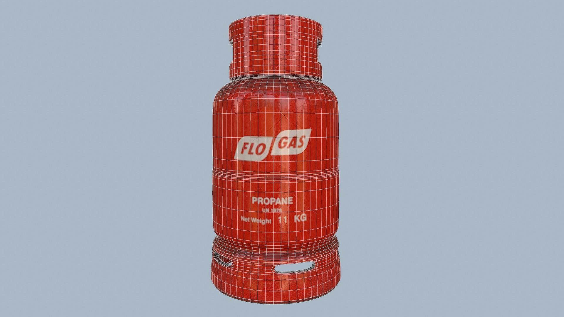 3D model Gas Cylinder Red VR / AR / low-poly | CGTrader