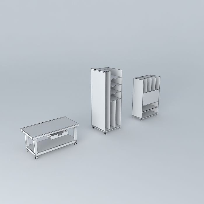 Workbench and other Workshop accessories free 3D model | CGTrader