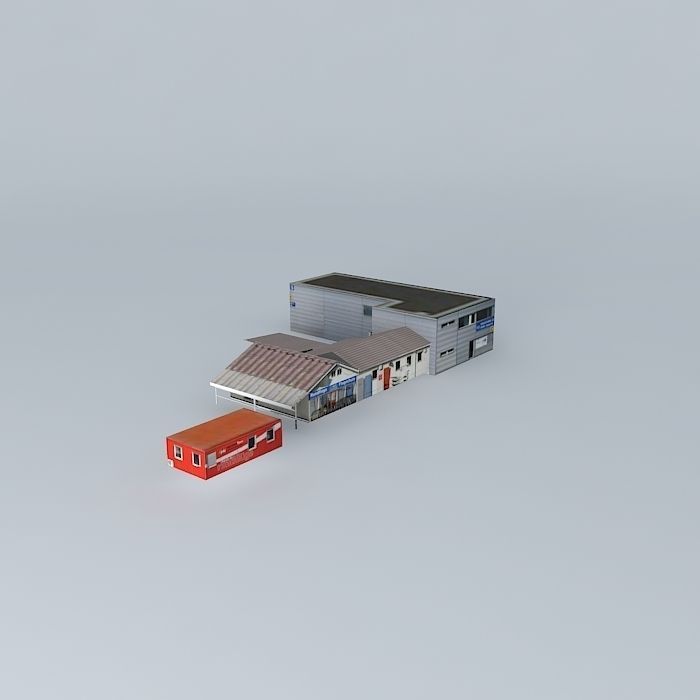 LSZB Bern Belp Airport General Aviation Center free 3D model | CGTrader