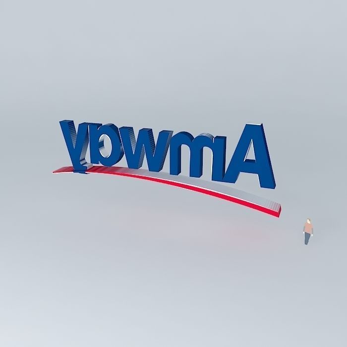 Logo de Amway. free 3D Model MAX OBJ 3DS FBX STL SKP | CGTrader.com