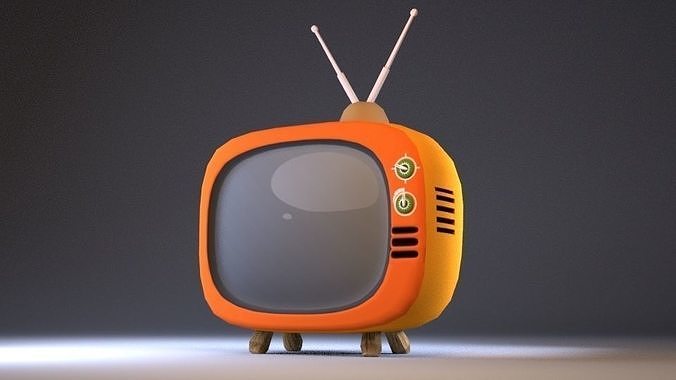 TV Model 3D retro 3D model | CGTrader