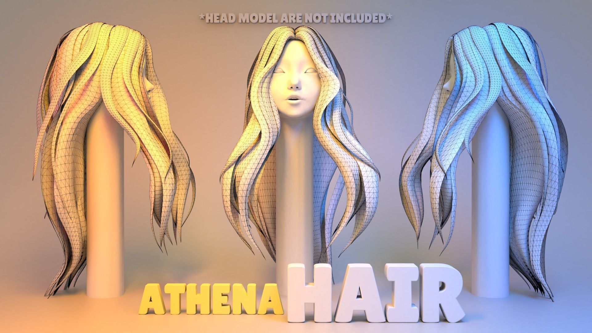 Athena Hair 3D model | CGTrader