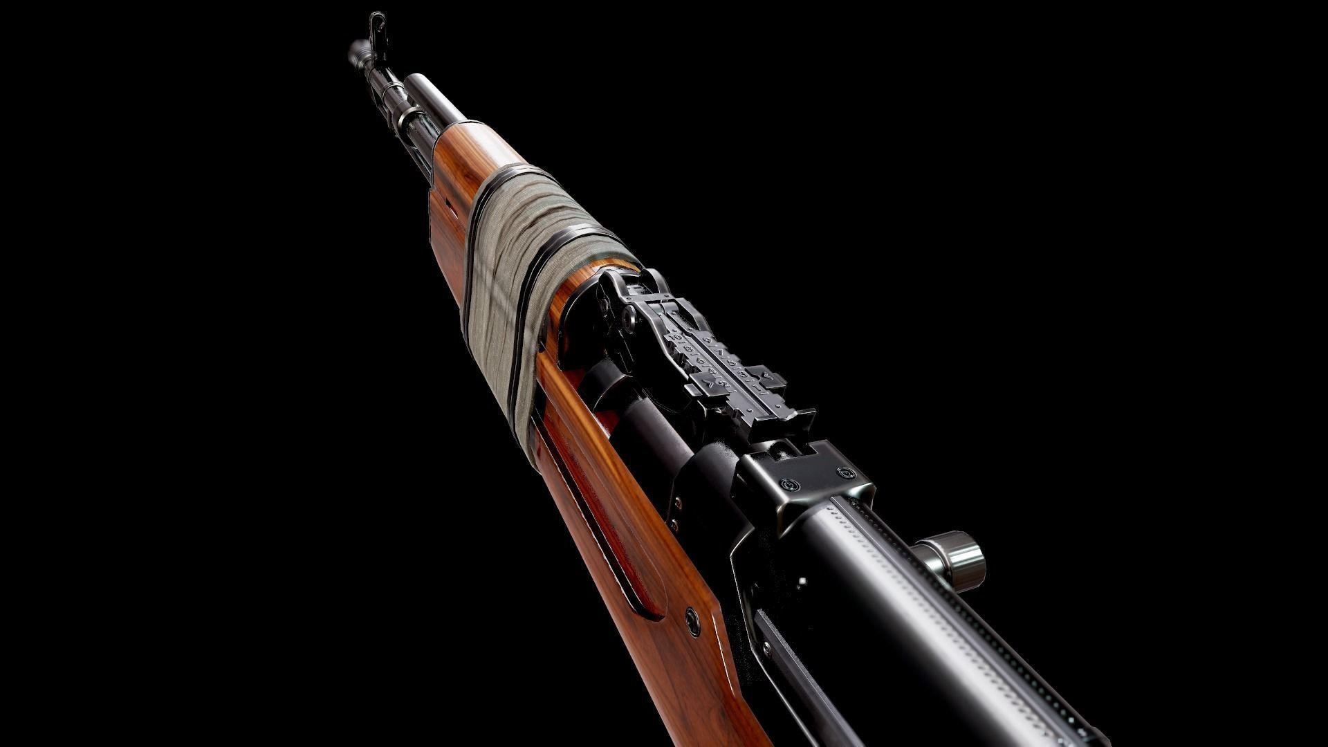 3D model Battle Rifle - SKS VR / AR / low-poly | CGTrader