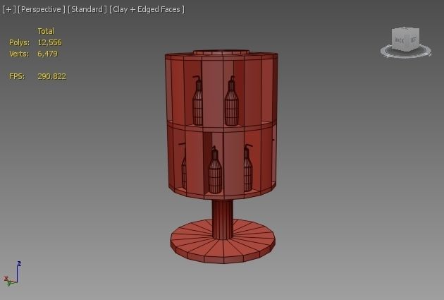 wine carousel 3D model | CGTrader