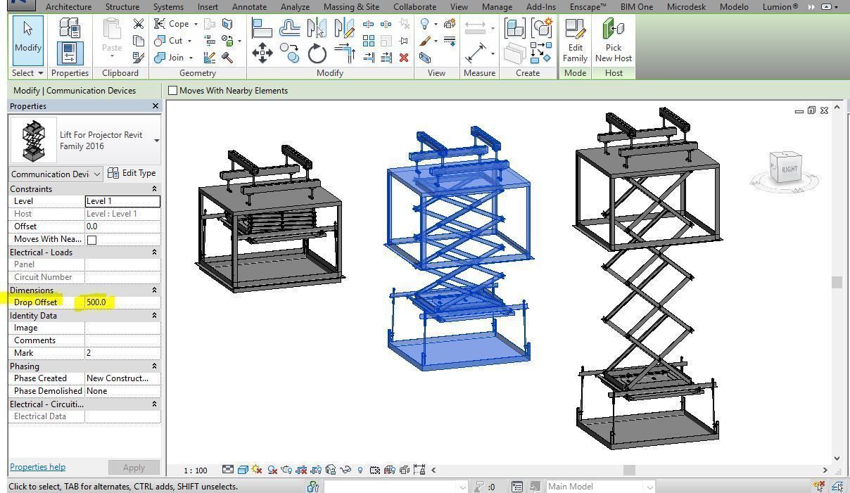 Material Lift Revit Family at Mazie Samuel blog