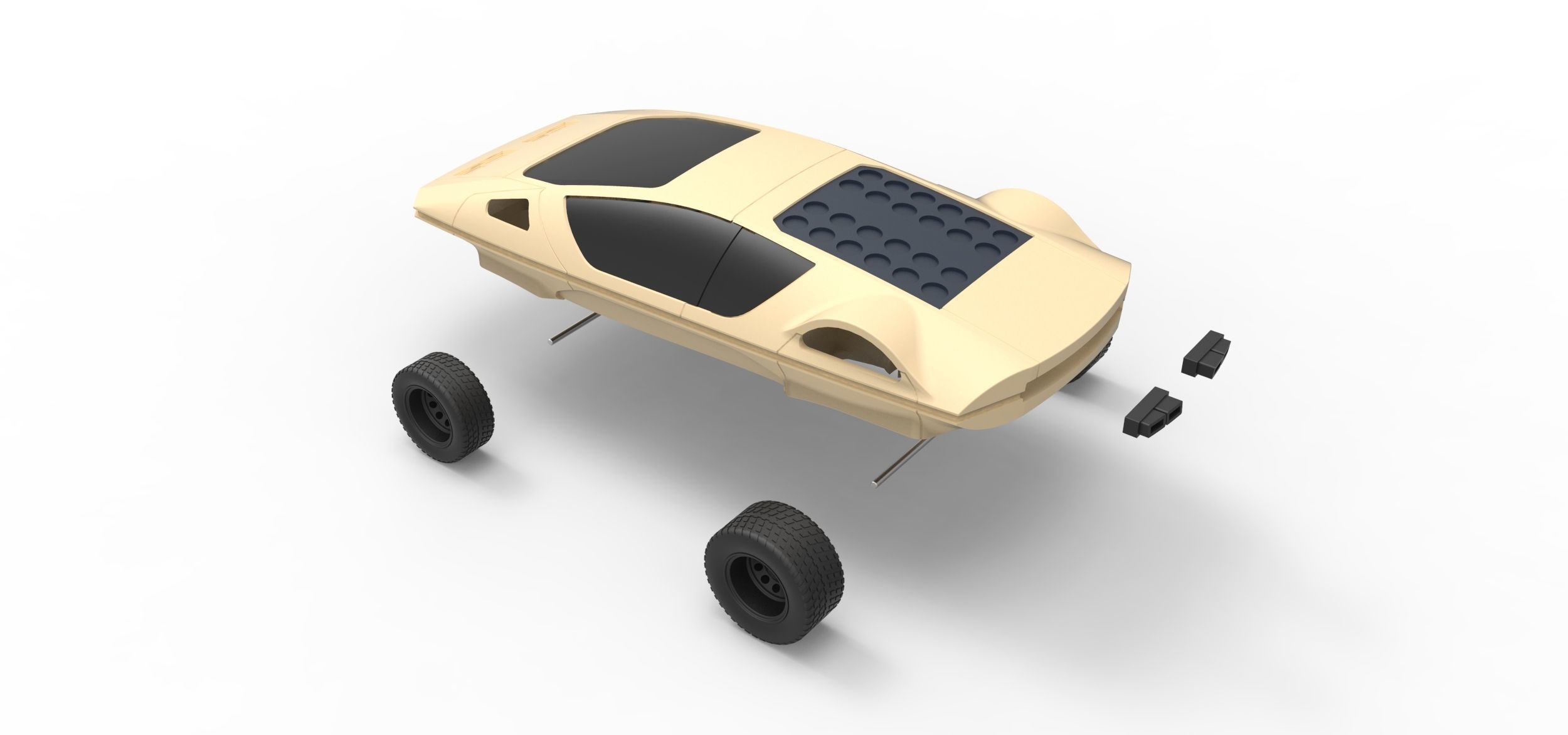 Diecast model Ferrari Concept car 1970 Scale 1 to 24 3D model 3D ...