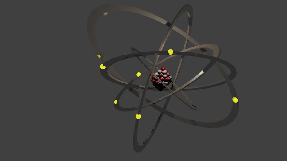 An atom 3D model | CGTrader
