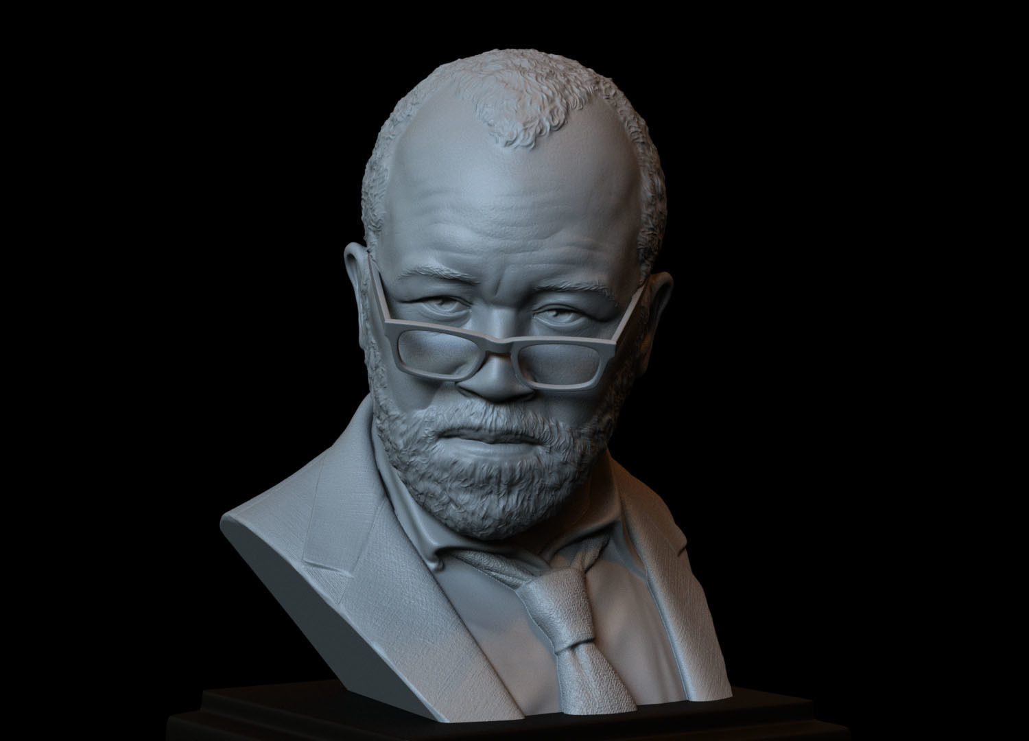 Bernard Lowe -Jeffrey Wright- from Westworld 3d printable bust 3D model ...
