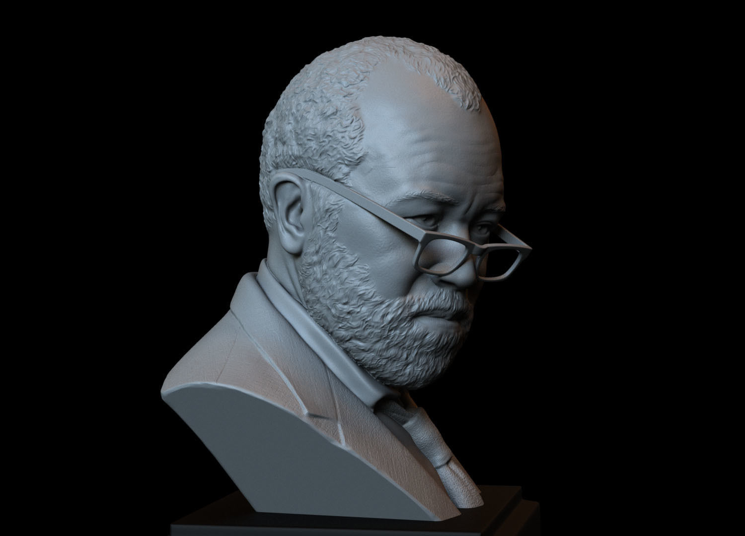 Bernard Lowe -Jeffrey Wright- from Westworld 3d printable bust 3D model ...